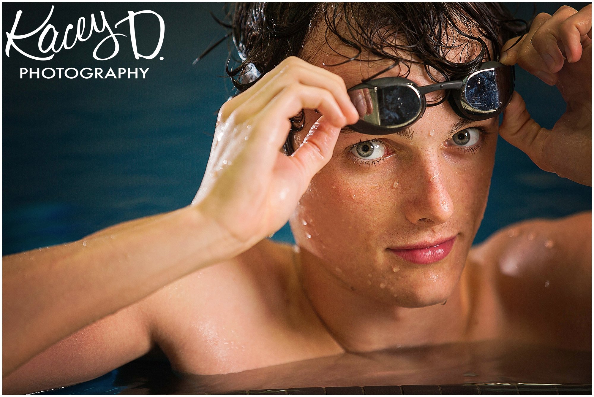 Swimmer Senior Portraits - Photographer Columbia MO - Kacey D Photography