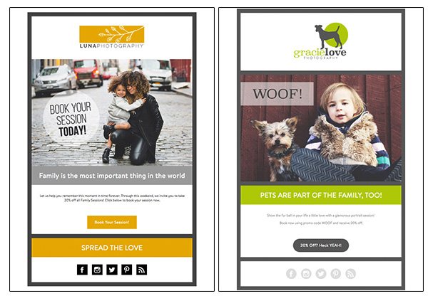 6 New Email Templates For You! - PhotoBiz Growth Hub