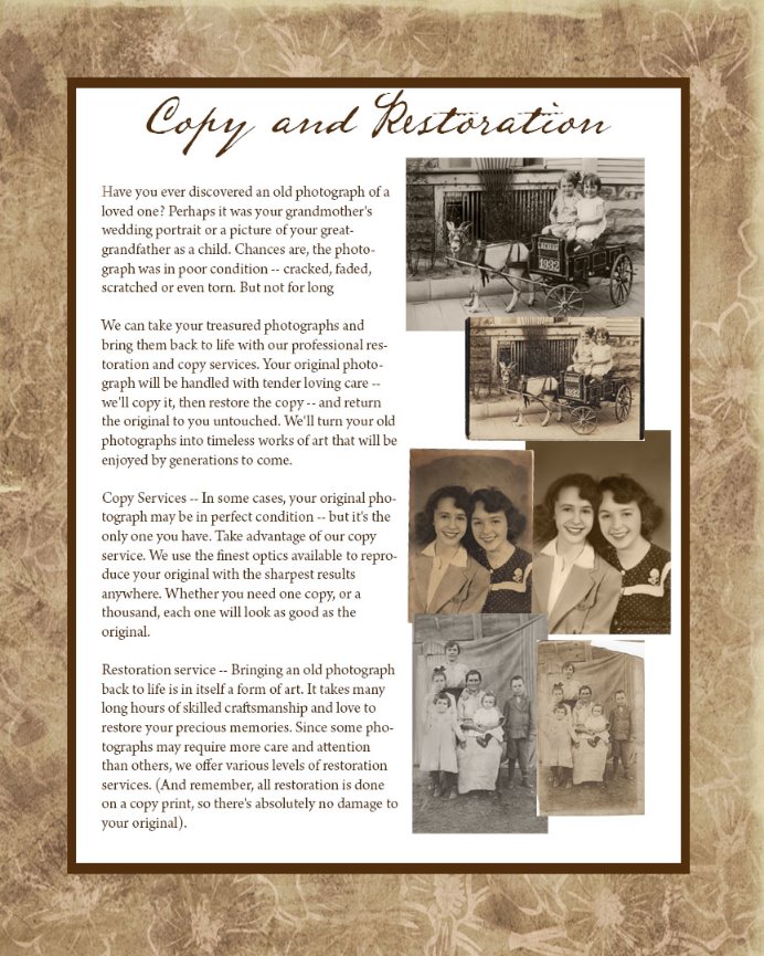 Restoration Services - Uphoff Studio Inc