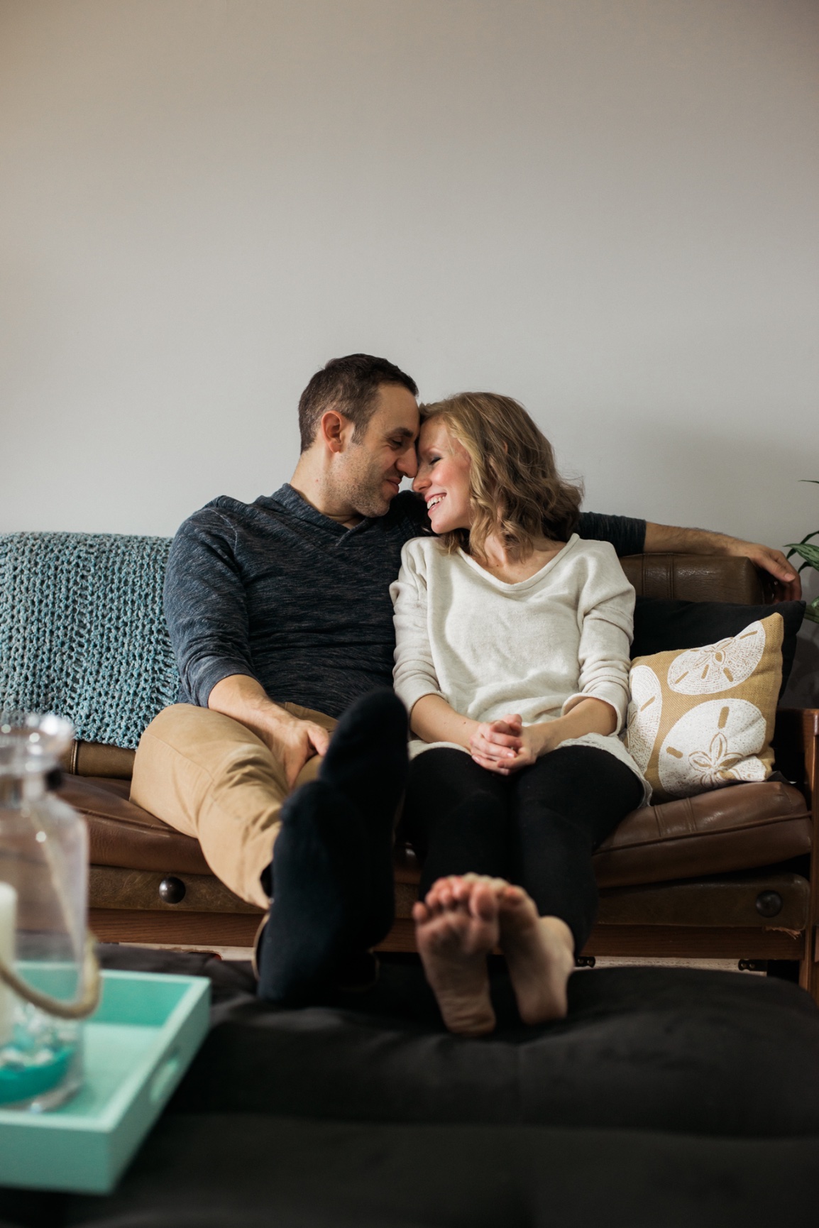 In-home cuddle session with Iven & Deborah, Windsor Ontario Photographer