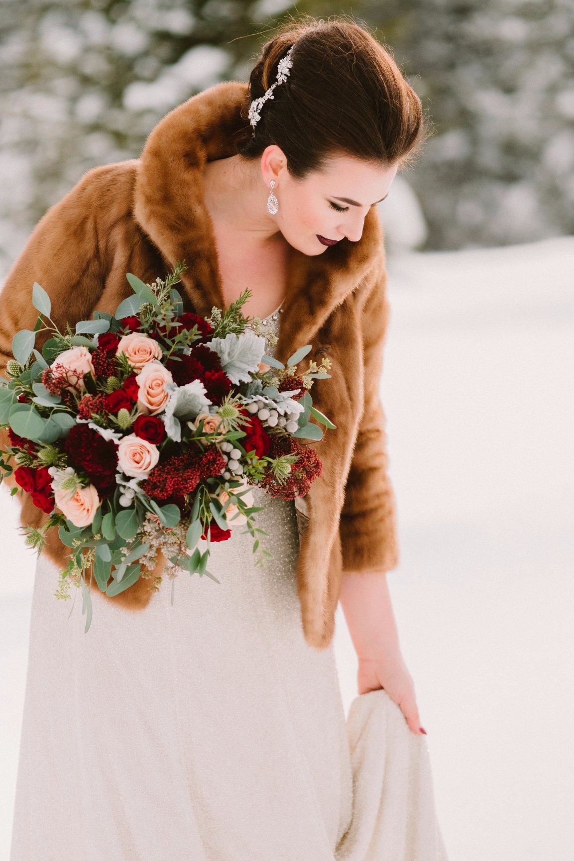 Winter Weddings in the Canadian Rocky Mountains - Flowers By Janie