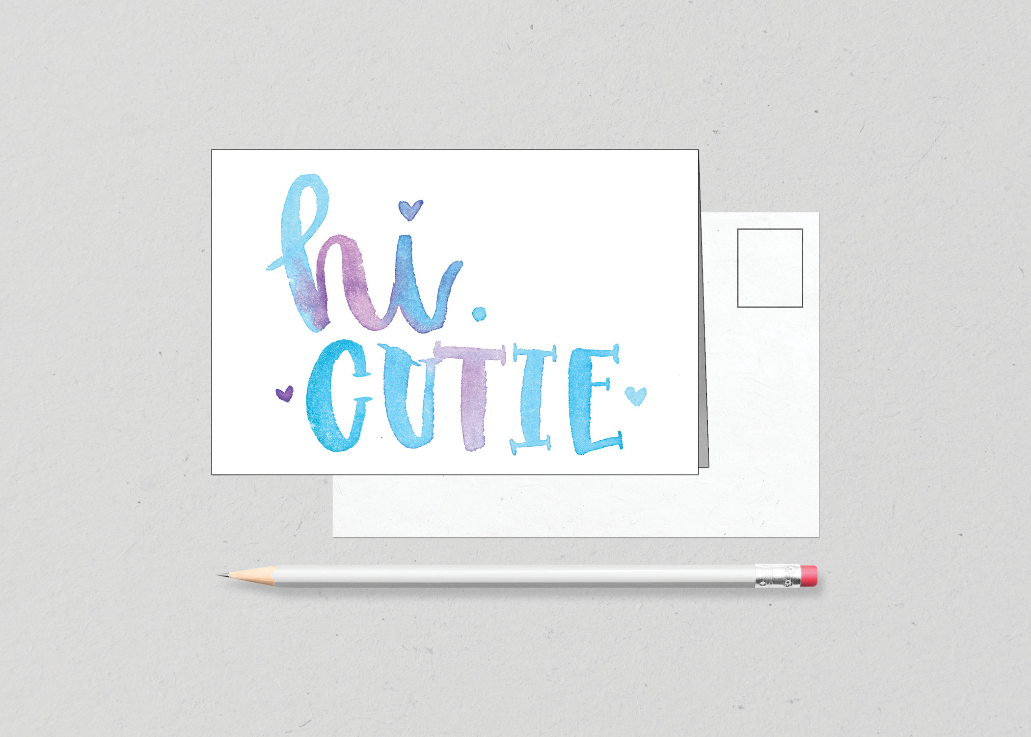 Hi Cutie Notecard - Stephanie DeFranco Photography