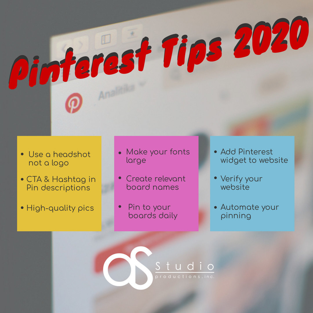 Pinterest Tips 2020 - Astudioproductions, Inc.