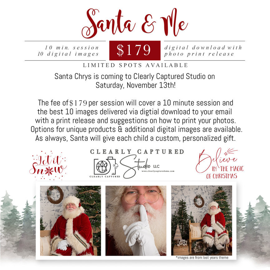 Santa & Me 2021 Sessions - Clearly Captured Studio