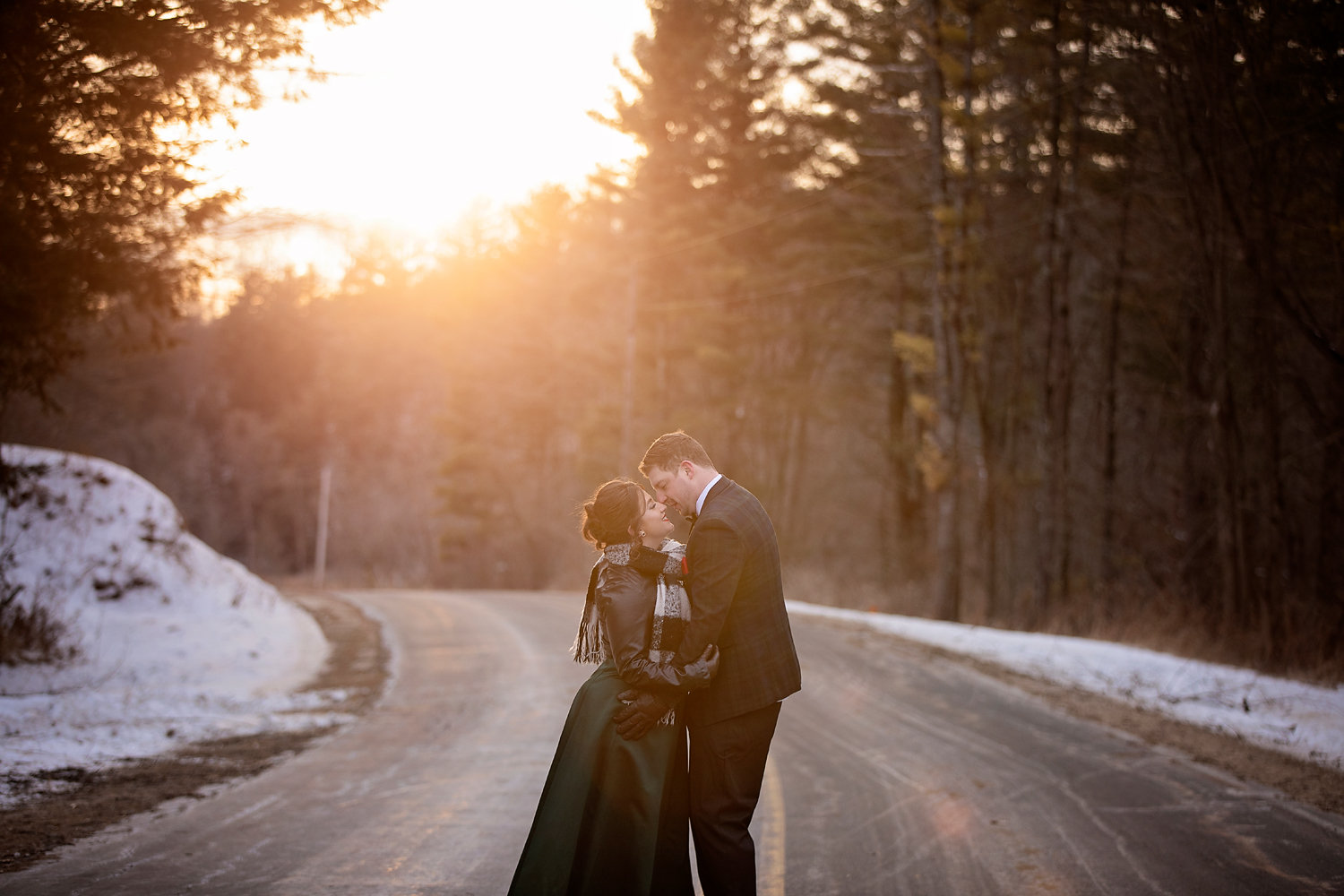 Ice Caves of the Midwest: Mandy + Ryan - Leslie Duffy