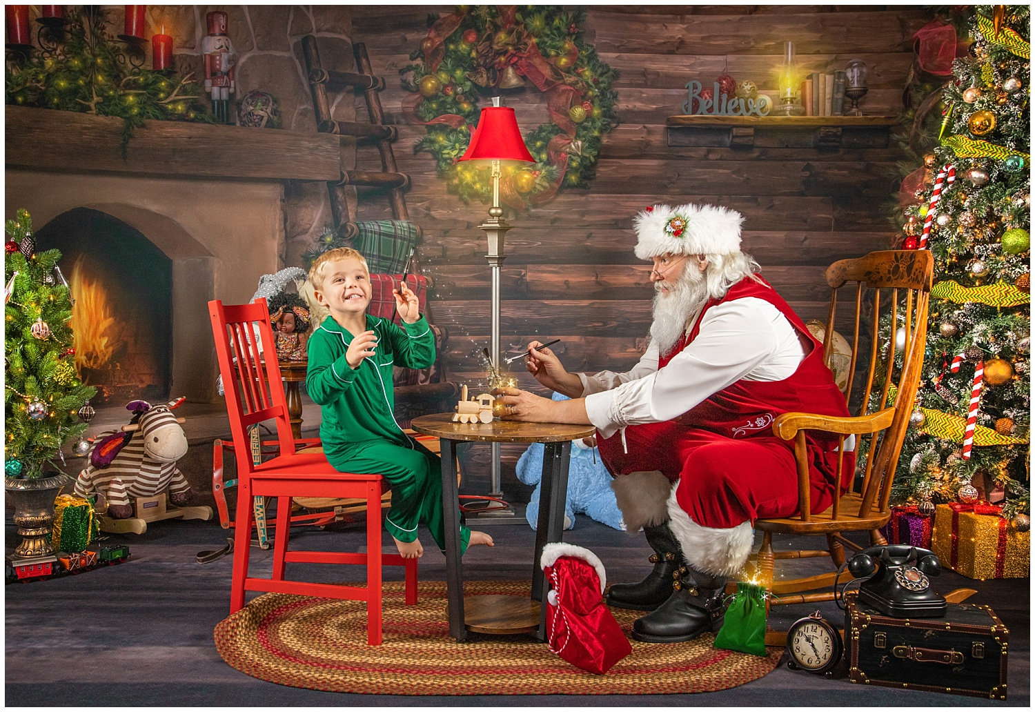 Marcus Meets Santa at the Magical Santa Photography Experience