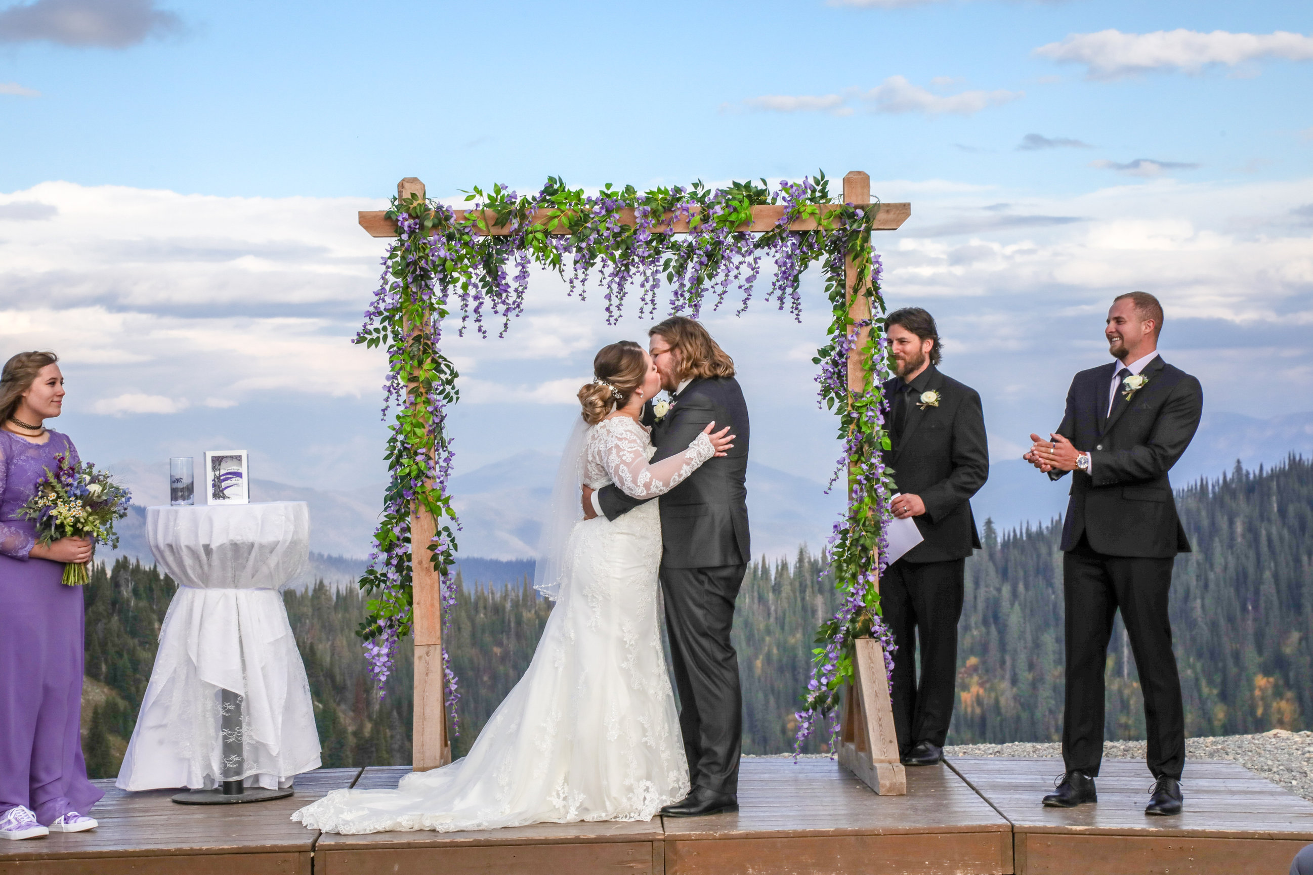 Whitefish Mountain Resort Summit Wedding | Whitefish Montana
