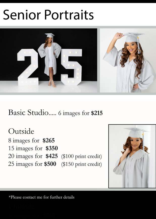 Senior Portrait Packages - Captured Moments