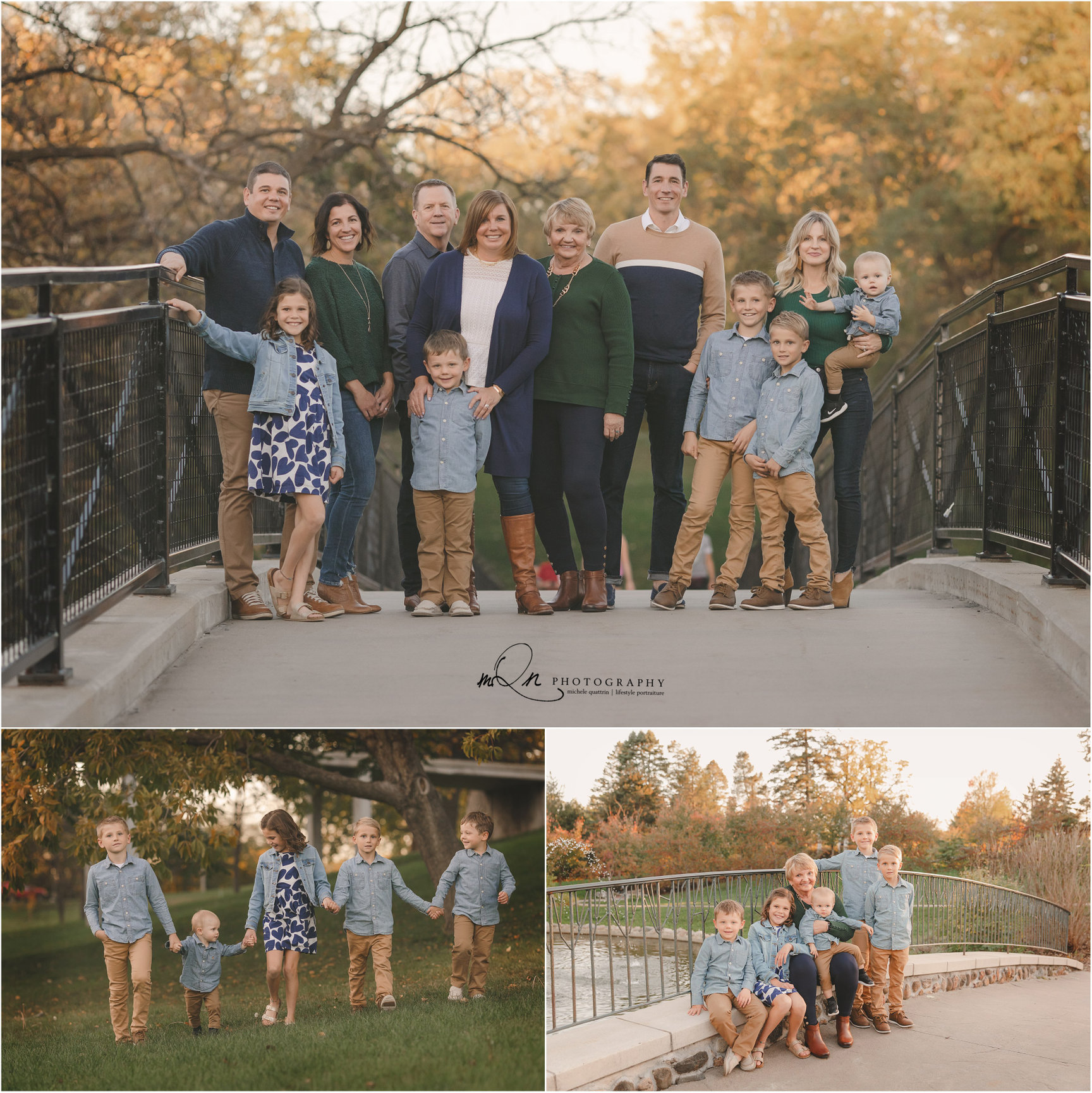 Extended Family Fall Photo Session at Como Park - mQn Photography