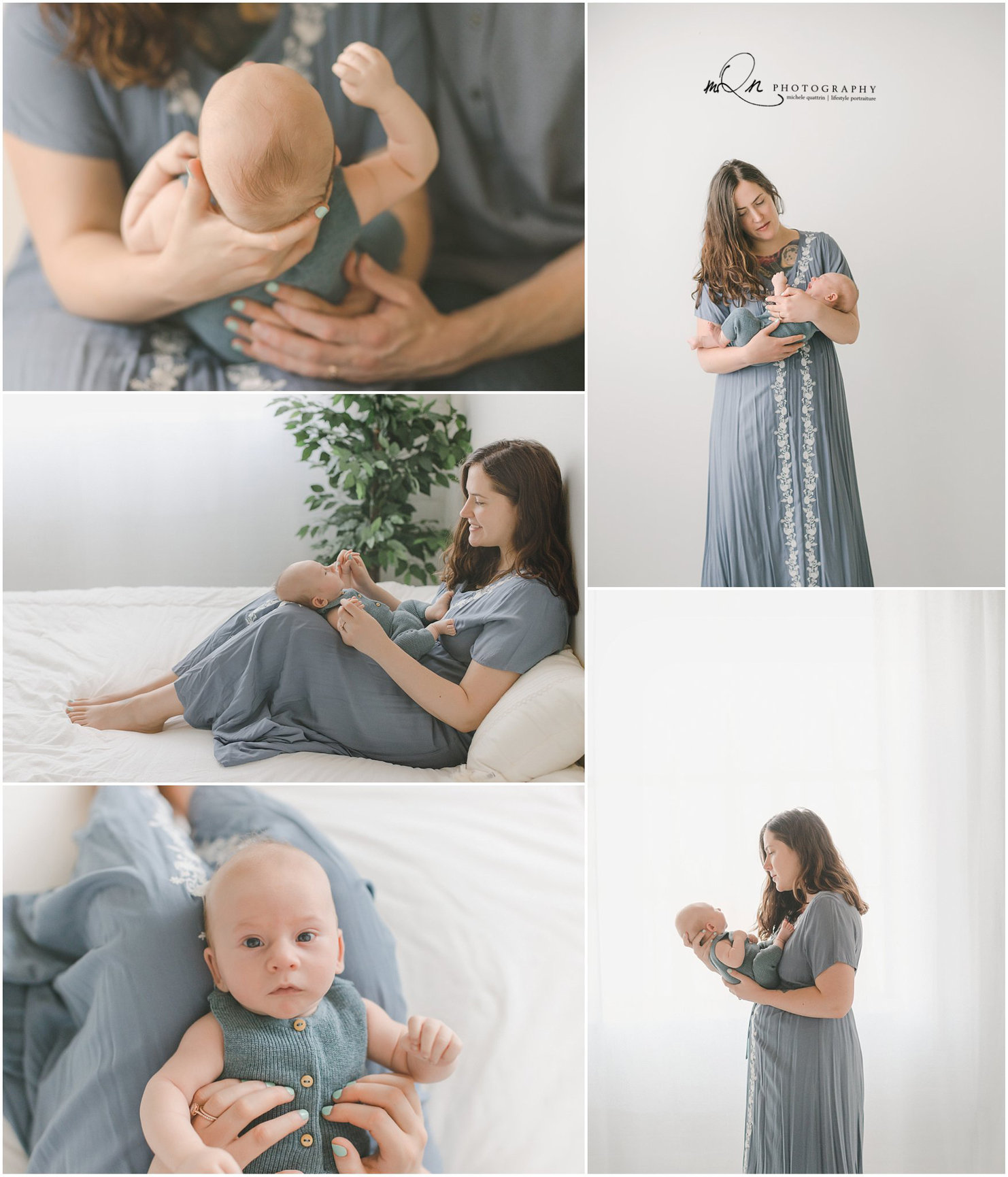 Newborn Photo Session Share with an Older Newborn Baby Boy