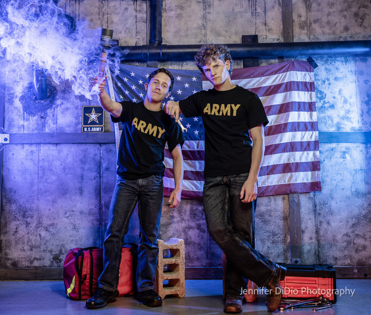 Twin Boys Senior Portraits Cole & Chase - Jennifer DiDio Photography