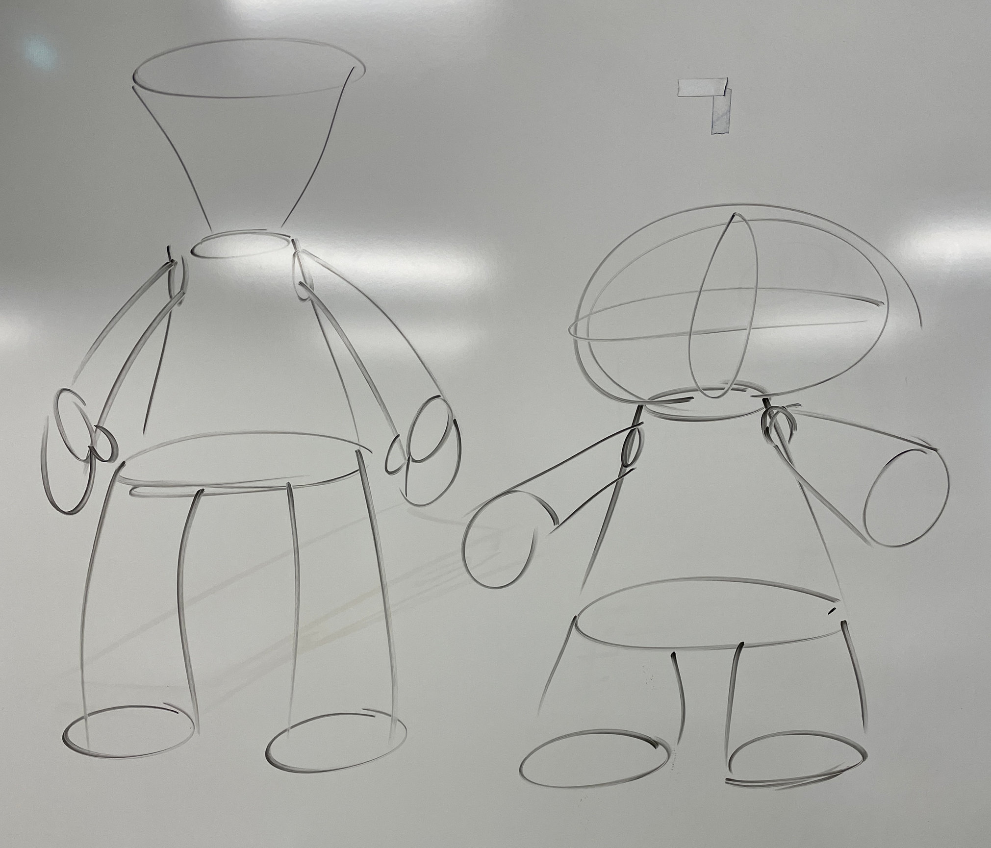 Dos Amigos Drawing Assignment - Mister Hen's Art Skills