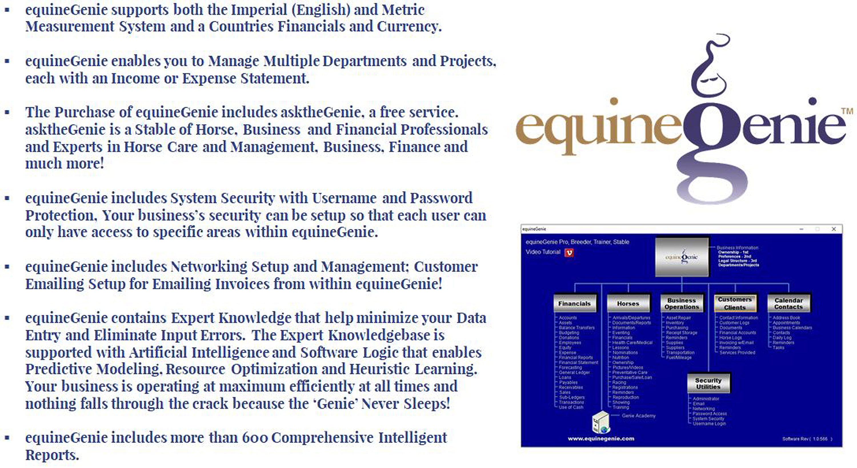 equineGenie - Equine Genie - Horse Business Management Software