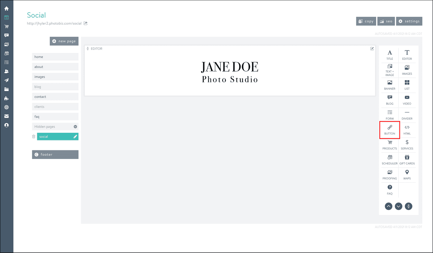 How to Create a Linktree Style Website Landing Page - PhotoBiz ...