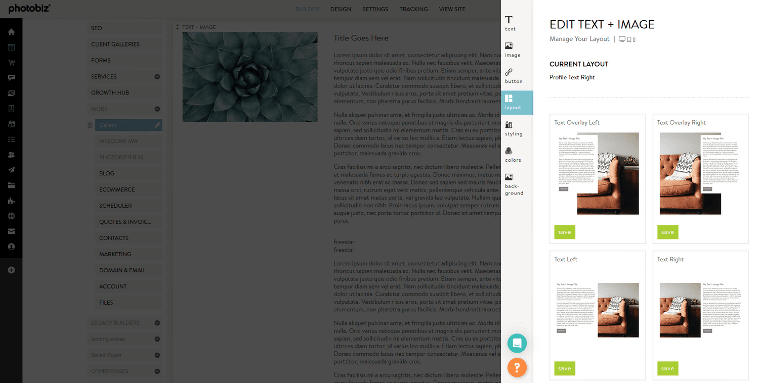 How To Use Text + Image Blocks - PhotoBiz Knowledge Base