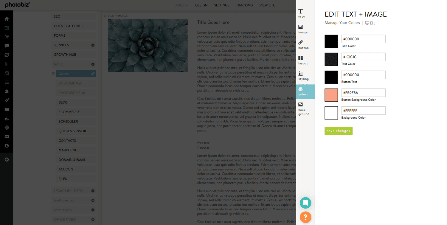 How To Use Text + Image Blocks - PhotoBiz Knowledge Base