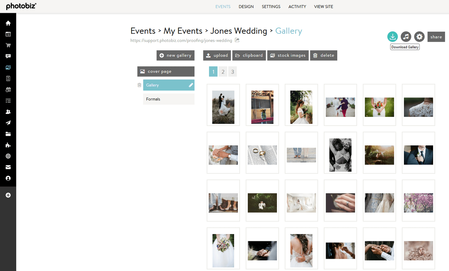 How To Re-send a Client Gallery Event Download Link - PhotoBiz ...