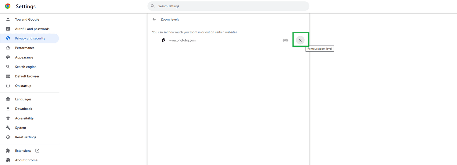 Website Images Zoomed In on Google Chrome and Safari - PhotoBiz ...
