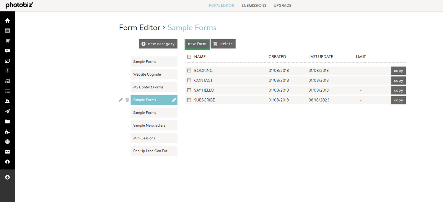 How Do I Set Up A Newsletter Sign Up Form? - PhotoBiz Knowledge Base