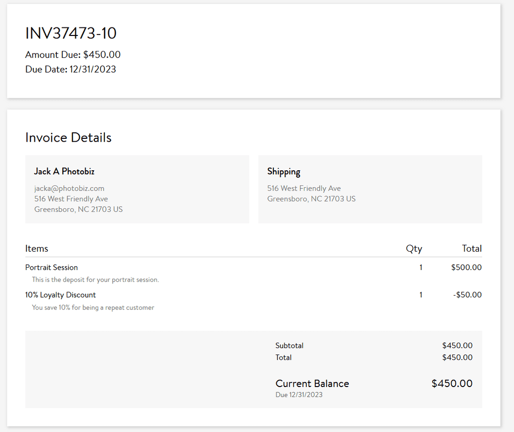 How To Apply A Discount To An Invoice - PhotoBiz Knowledge Base