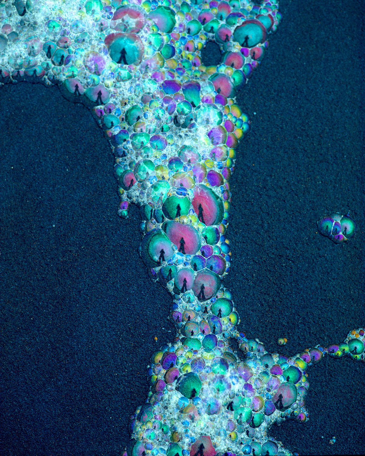 Iridescent ocean bubbles - Jim Zuckerman photography & photo tours