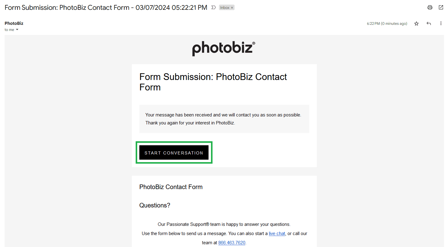 How To Use Email Notifications To Start A Conversation - PhotoBiz ...