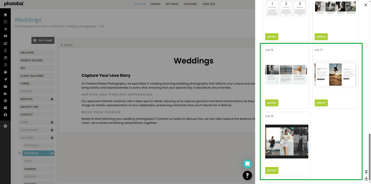 How To Set Up Story Panels - PhotoBiz Knowledge Base
