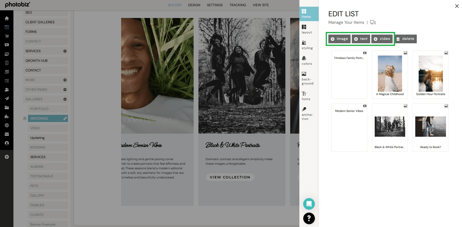 How To Set Up Story Panels - PhotoBiz Knowledge Base