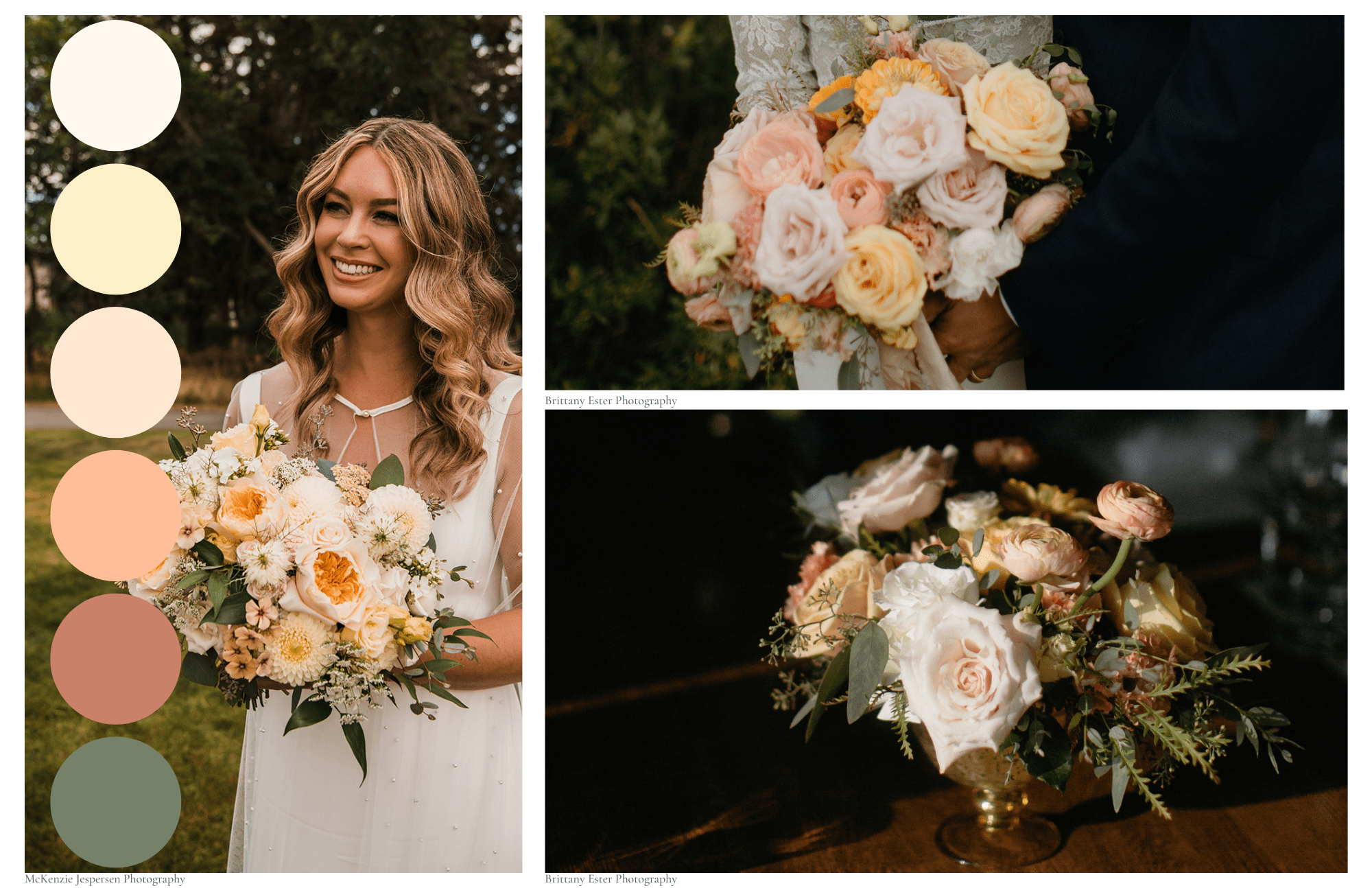 Peach Wedding Flower Inspiration