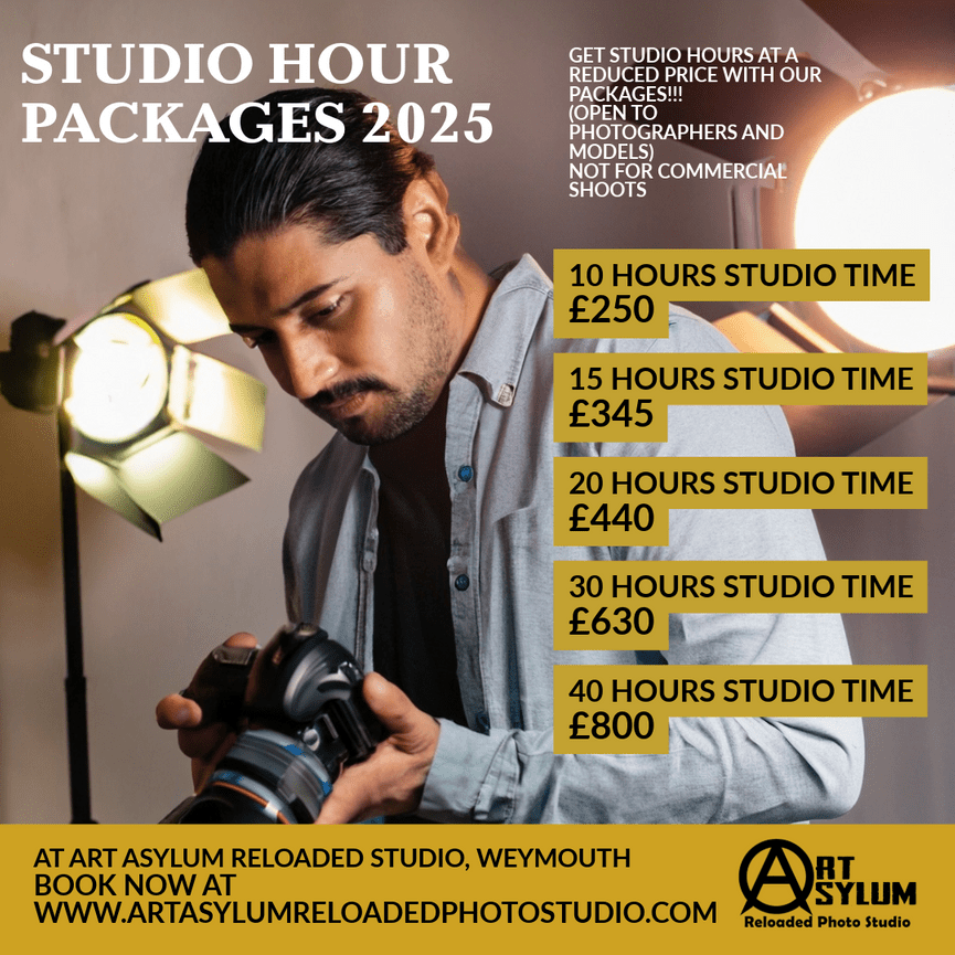 Studio Hour Packages - Art Asylum Reloaded Photography