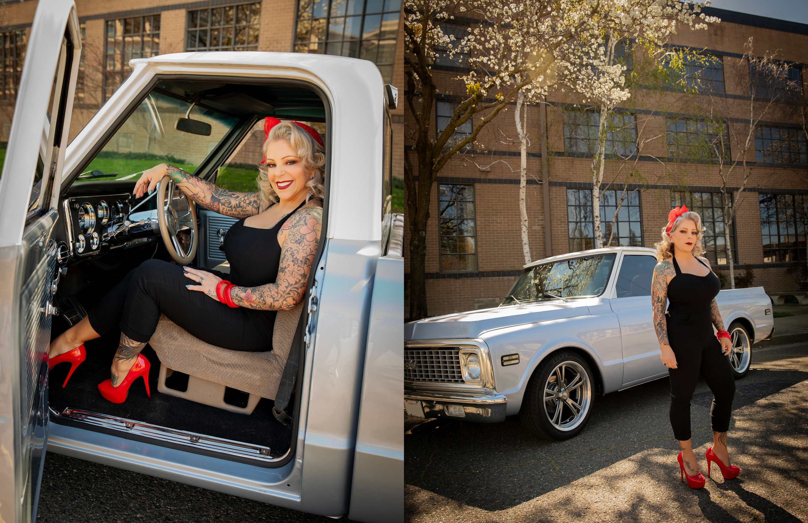 Melody Christensen on the cover of Retro Lovely Pinups & Hot Rods
