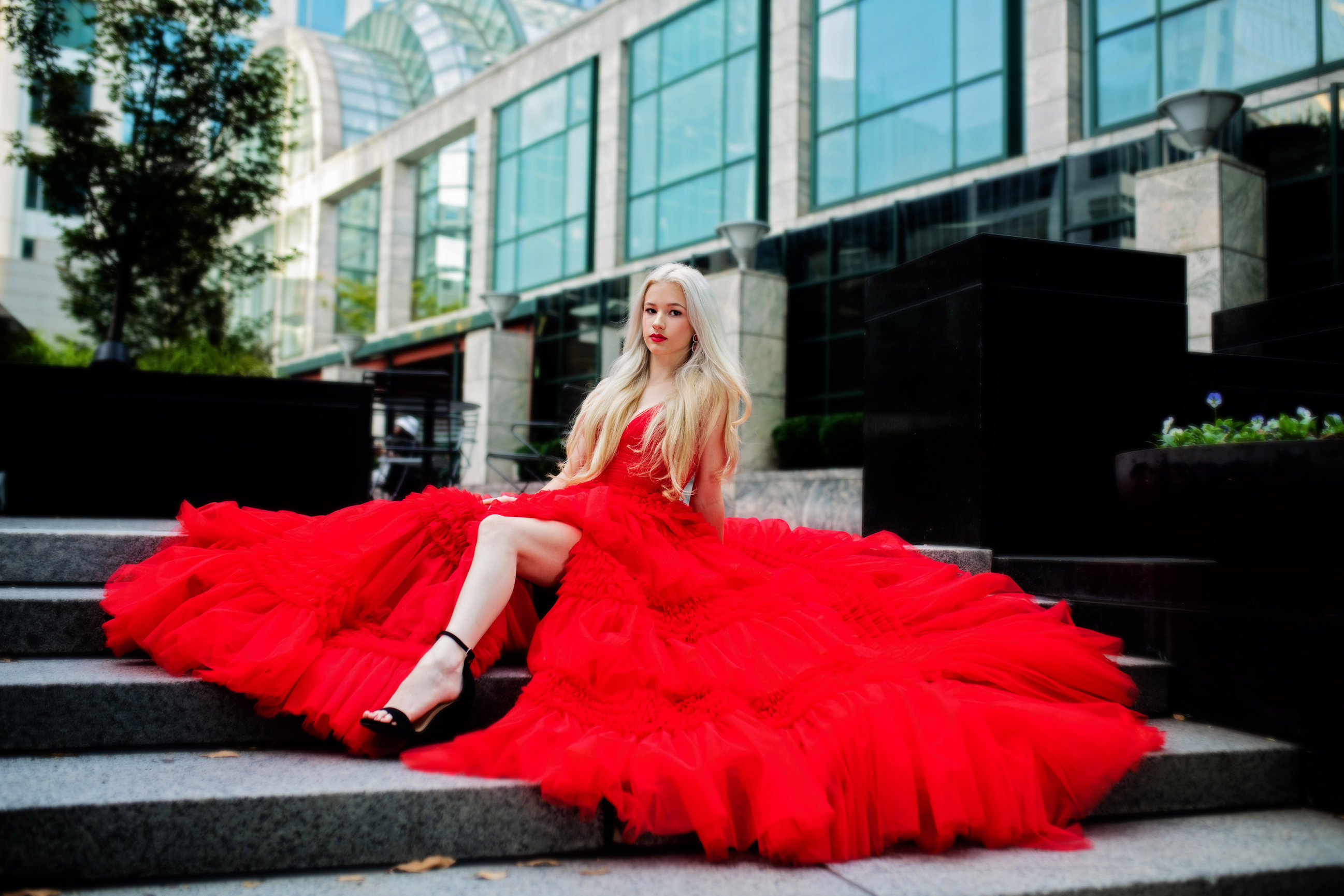 Arielle's Vogue Inspired Senior Session - Charlotte NC